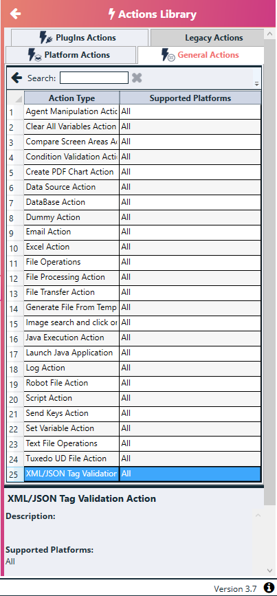 XML/JSON Processing Action